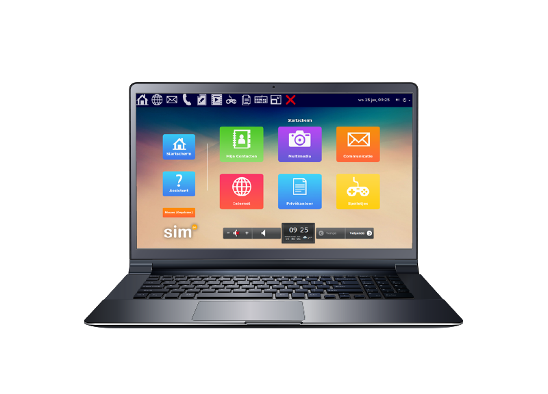 SimPlus senioren | SimPC, SimTop, SimPhone en SimTab