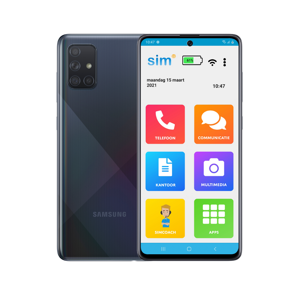 SimPhone & SimTab Sim | Eenvoudige smartphones en tablets voor senioren.